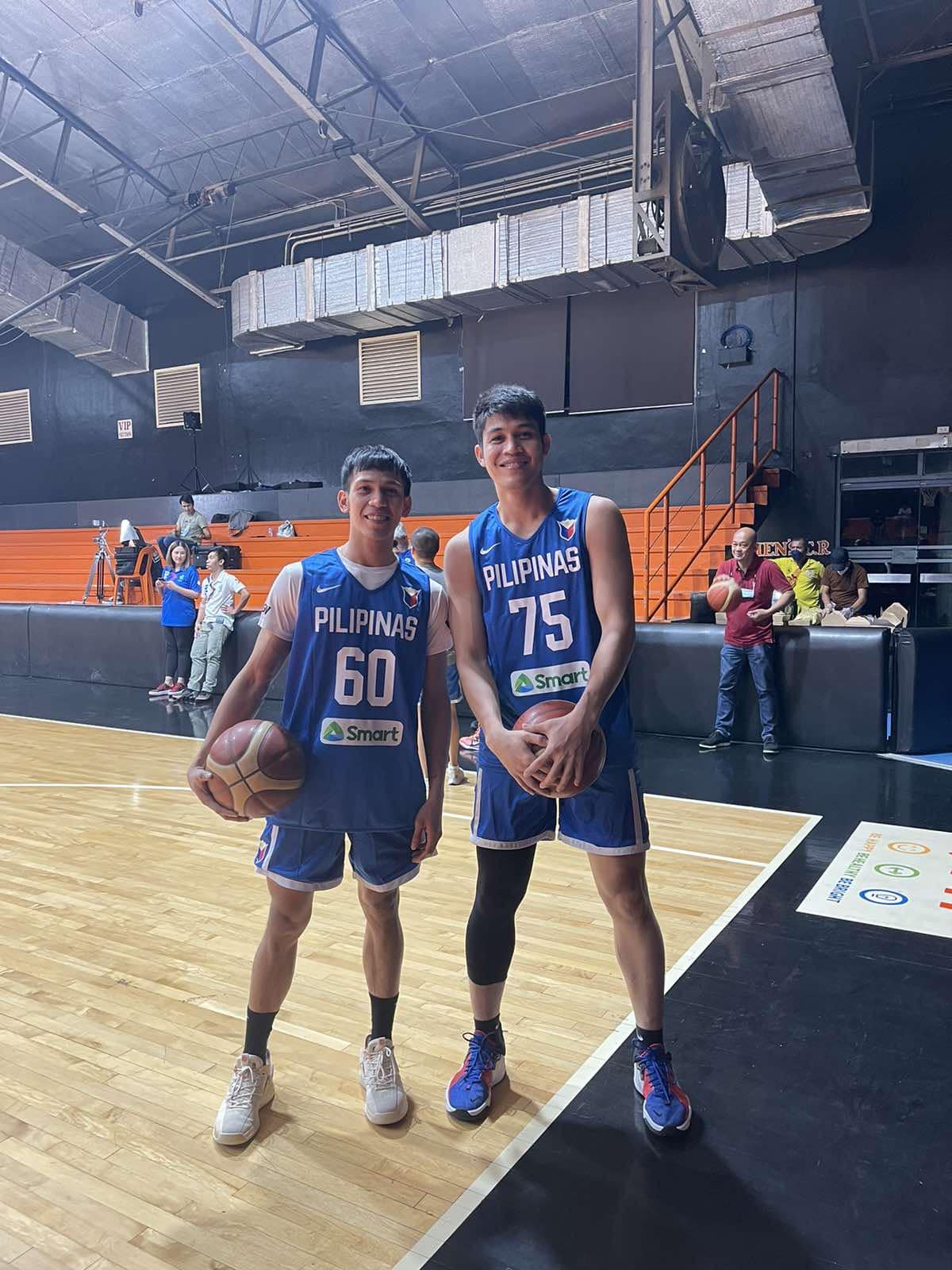 Former Asian College Lightnings Calvin Oftana and Jerome Lastimosa ...